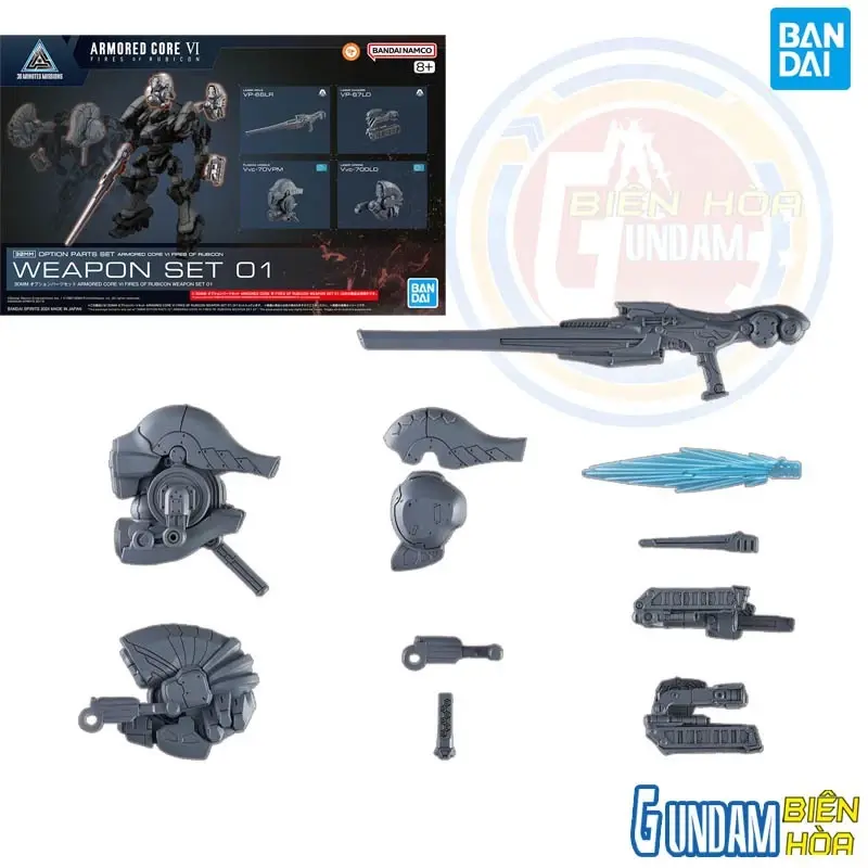 Mô hình lắm ráp 30MM OPTION PARTS SET ARMORED CORE Ⅵ FIRES OF RUBICON WEAPON SET 01 - 30MM - 30 ...