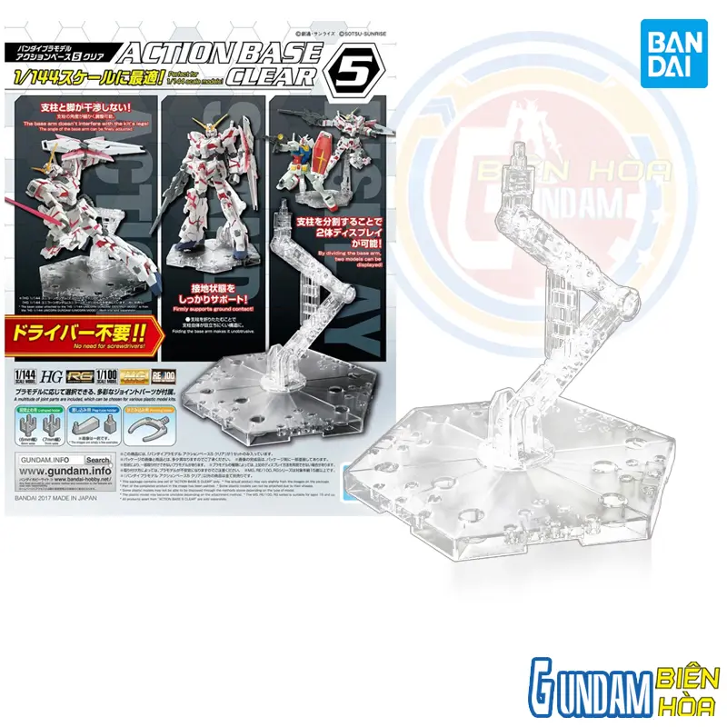 ACTION BASE 5 CLEAR - BASE ACTION (GIÁ đỡ Mô HÌNH) | Gundam Biên Hòa
